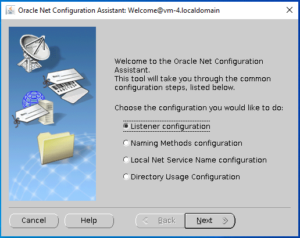 Create an Oracle Listener with Oracle Network Configuration Assistant