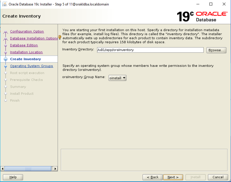 Oracle Database 19c Installation On Oracle Linux 7 Ol7 Orakldba Oracle Tutorial
