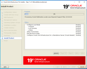 Install Grid Infrastructure for Standalone Server in Oracle 19c ...
